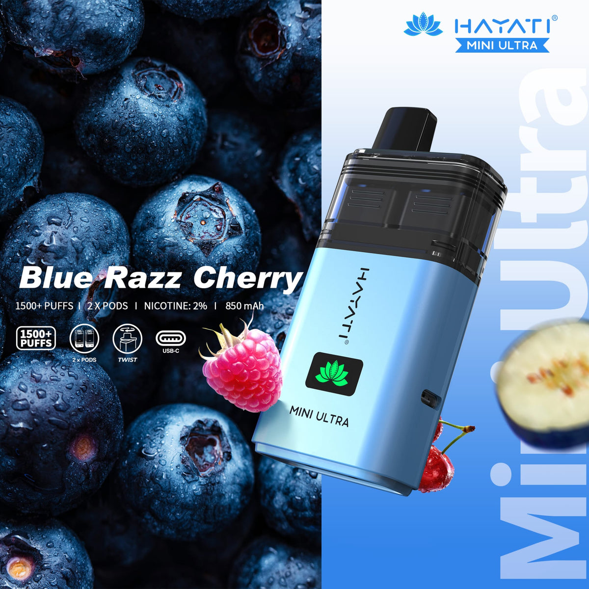 Buy Hayati Mini Ultra 1500 | Box of 5 | Vape & Candy Wholesale