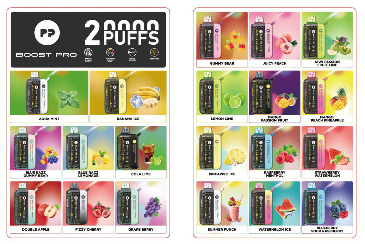Pyne Pod Boost Pro 20k Puffs Vape Box of 5– Vape & Candy Wholesale