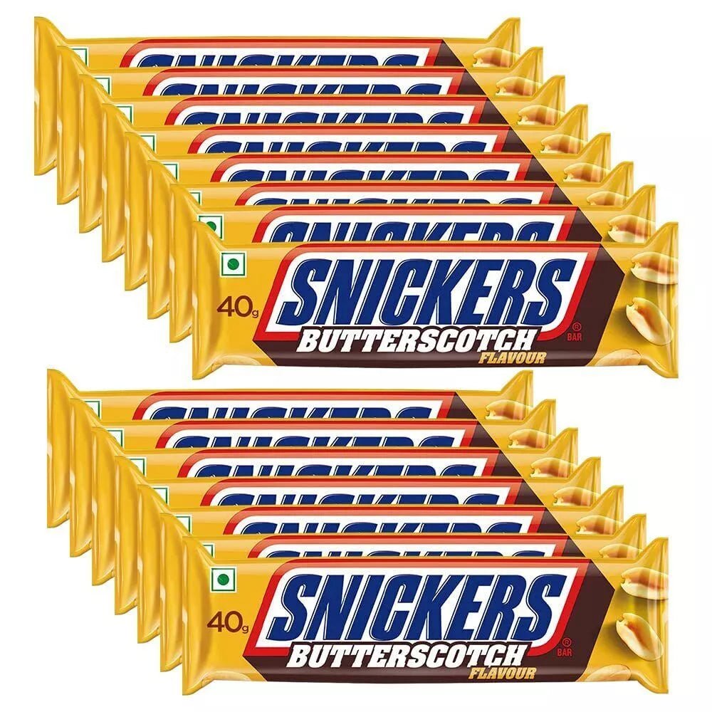 Snickers Butterscotch Chocolate Bar - 40g - Pack of 15 - Vape & Candy ...