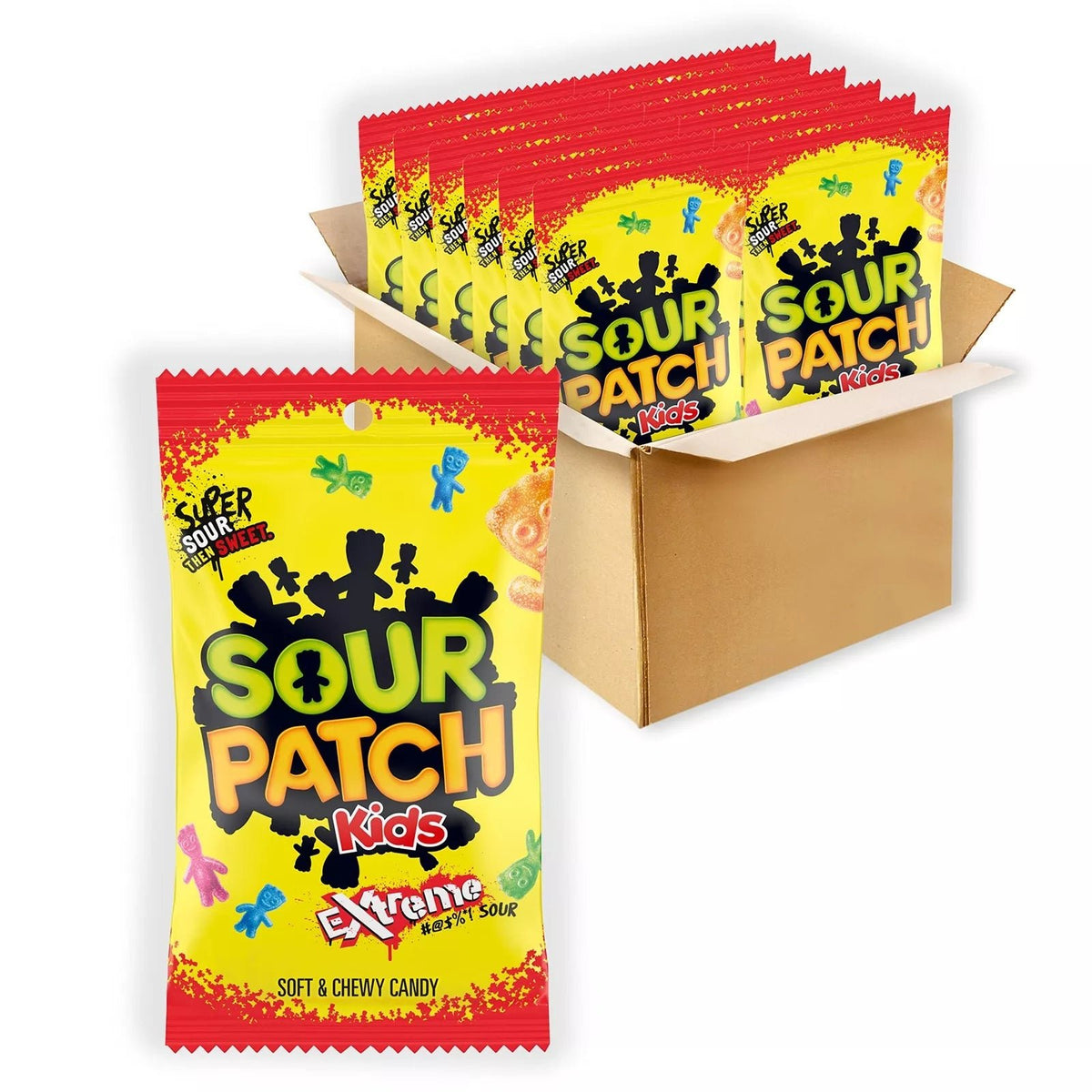 Sour Patch Kids Extreme Candy 3.5oz - Pack of 12 - Vape & Candy Wholesale